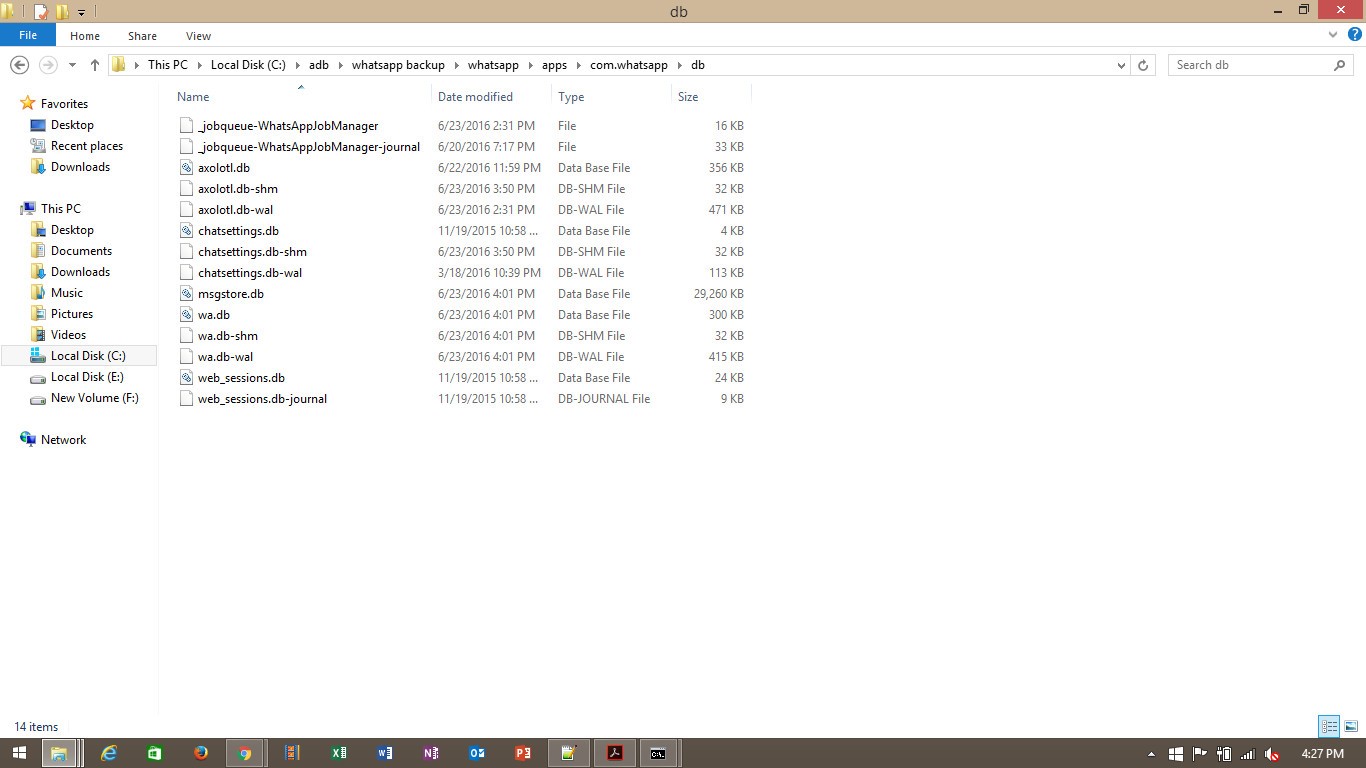 Decrypting the WhatsApp Database - Network Intelligence