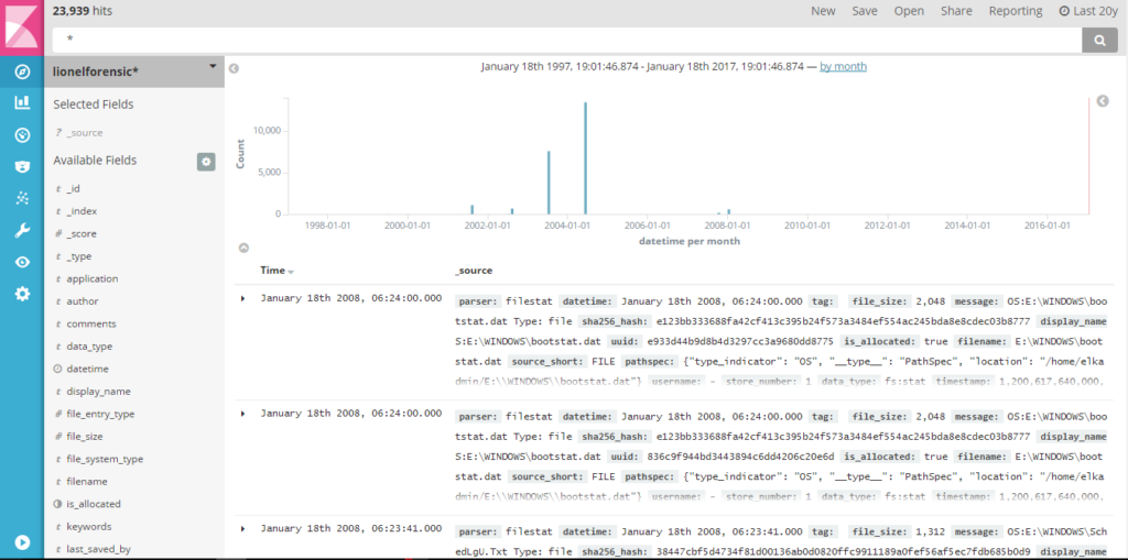 Super Timeline Using ELK Stack - Network Intelligence